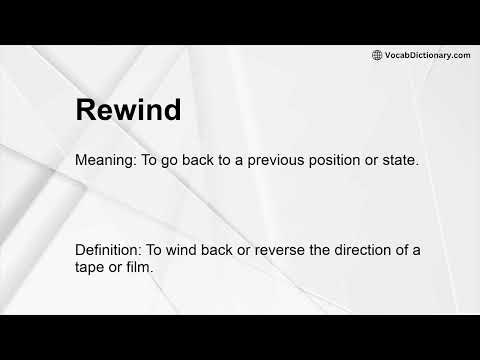 Rewind Meaning