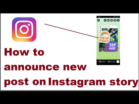 How to announce new post on Instagram Story || put new post on story