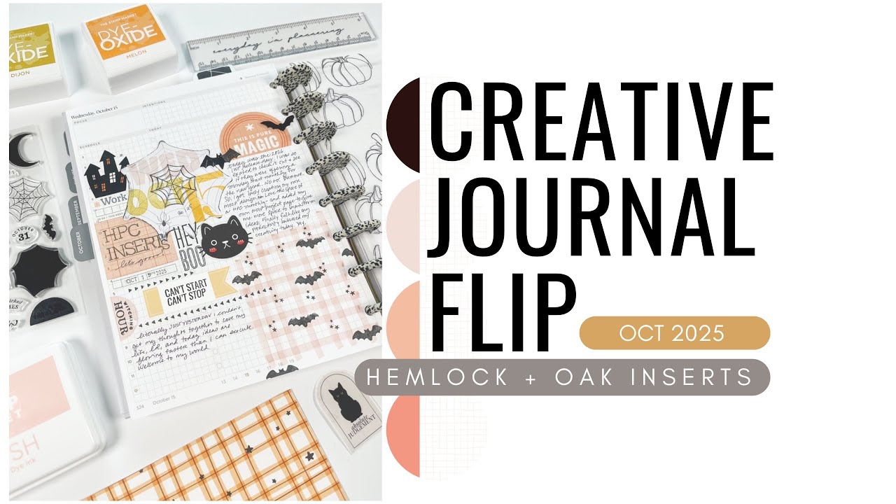 creative journal flip through | hemlock & oak | october 2025