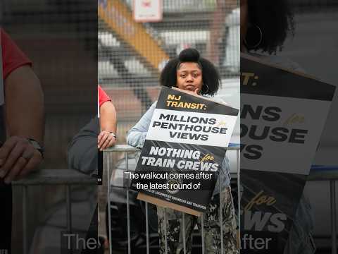 New Jersey Transit Railroad Engineers Go Out on Strike