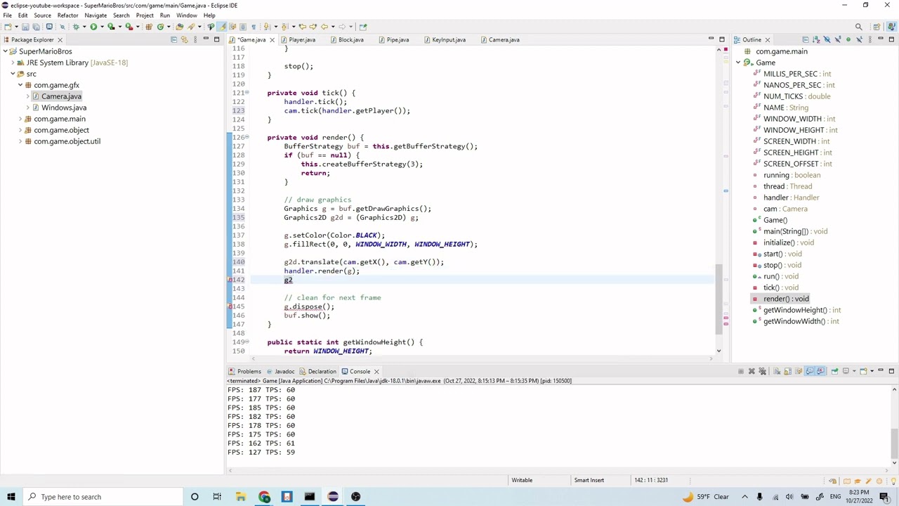 Java Game Programming #12 - Camera