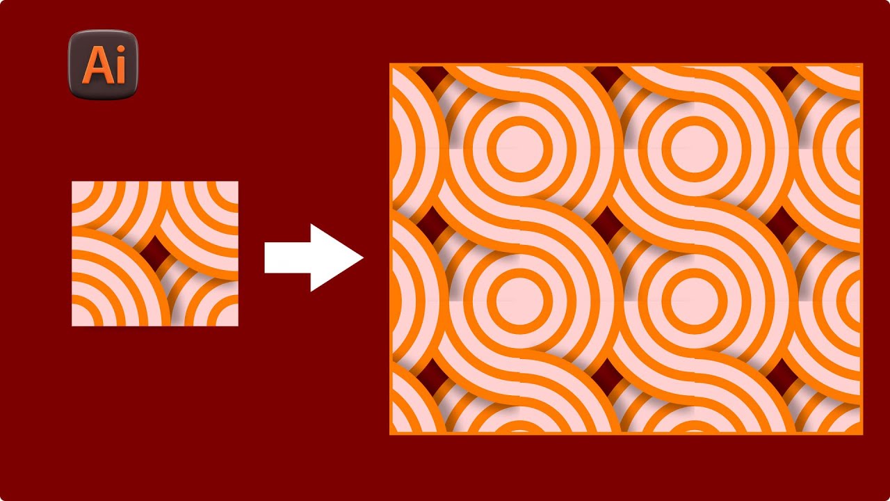 Create a Seamless Geometric pattern in Adobe illustrator tutorial