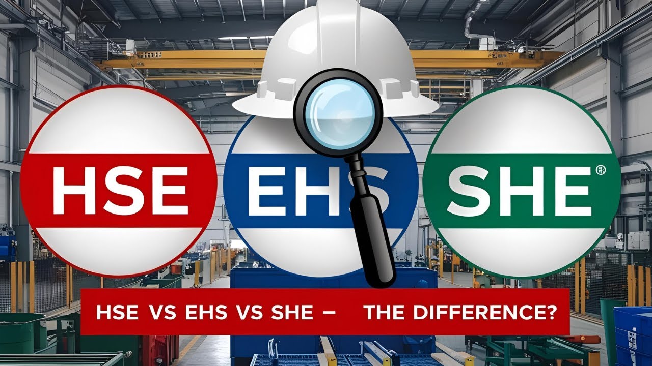 🚀 Understanding HSE, EHS, and SHE – What’s the Difference?