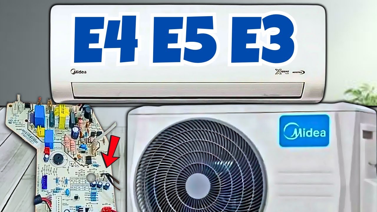How to FIX E4, E5, E3 Errors In Midea Mini Split AC Easily!