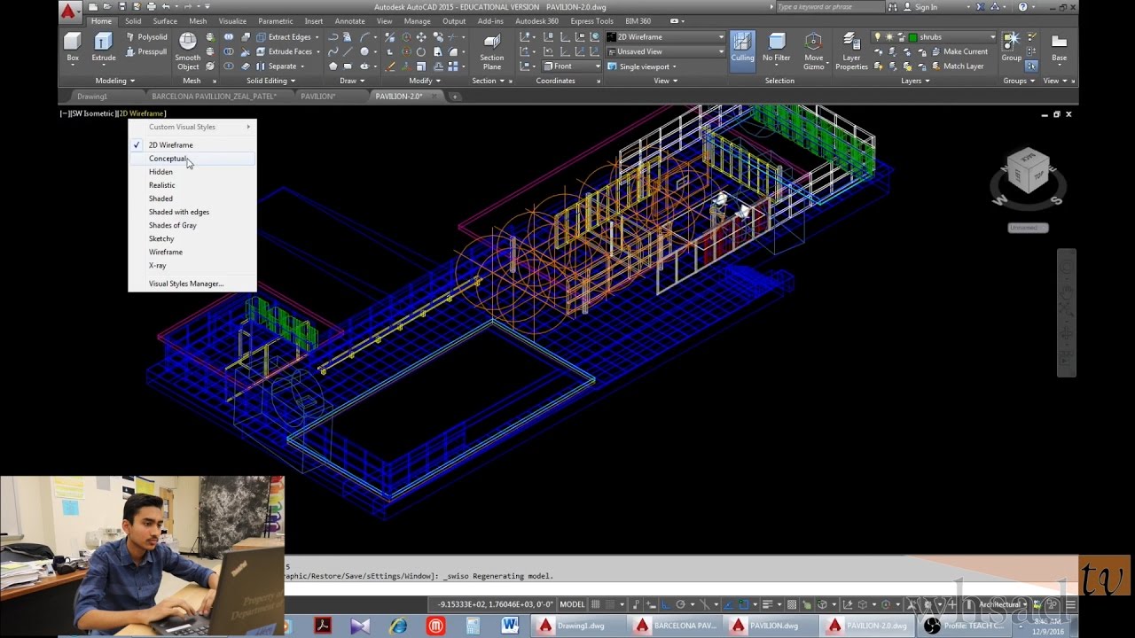 How to Recreate the Barcelona Pavilion in AutoCad -  Part 1
