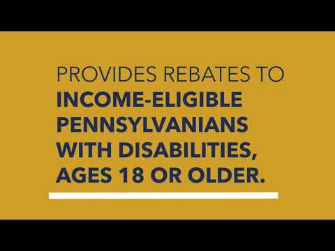 Pennsylvania’s Property Tax Rent Rebate Program (Disabled 18+)