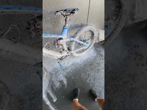 Ebike wash #shorts #ebike #cube #cubestereo #mtb #fox38 #wash #bikewash