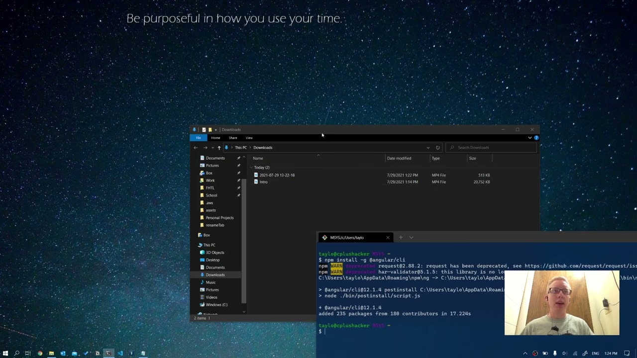 Part 1 - Creating a project and downloading angular CLI