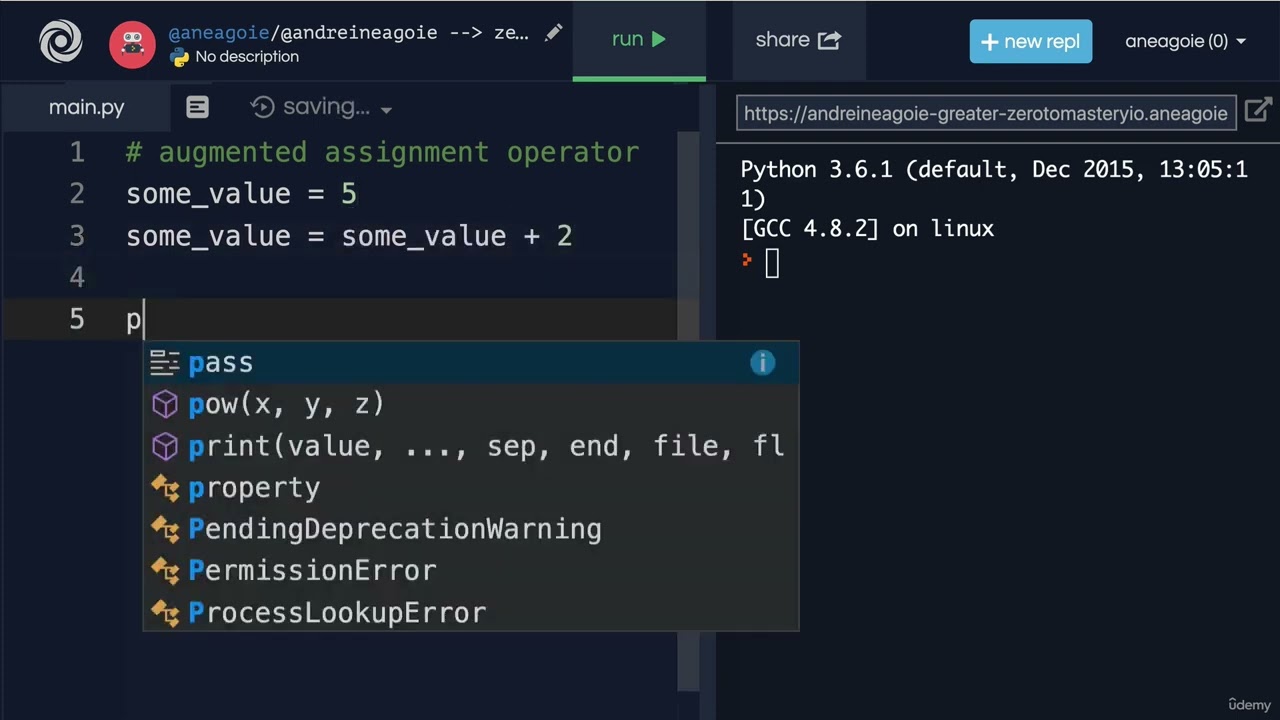 Augmented Assignment Operator in python - python basics-python tutorials - lecture 14