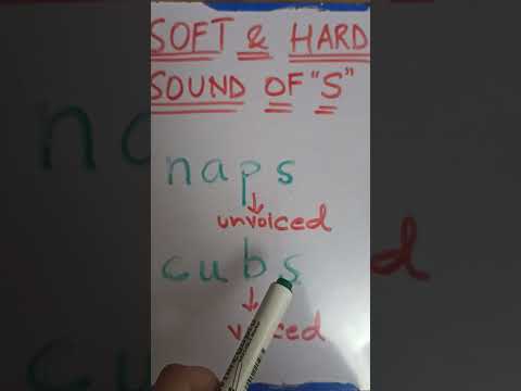 Hard and soft letter "s" sound #englishphonics #phonicsfun #phonicsforkids #spelling #phonics
