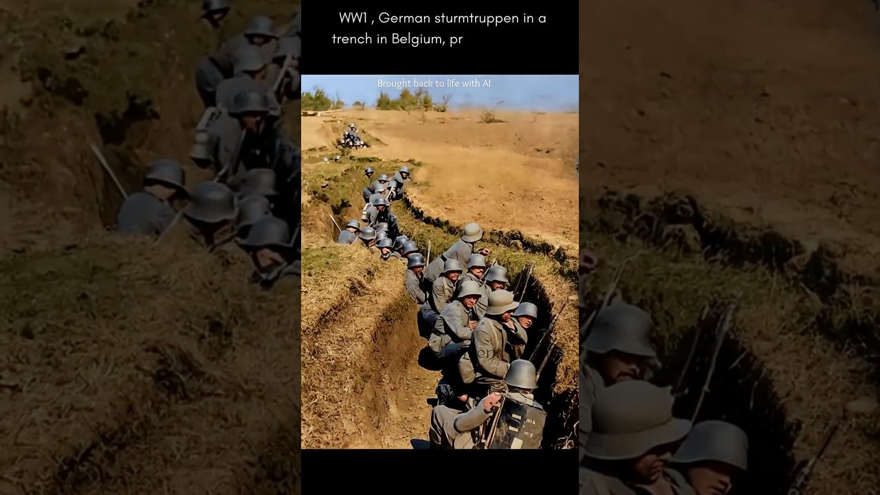 AI Brings 1917 Battlefield to Life Like Never Before! #shorts #ww1 #war