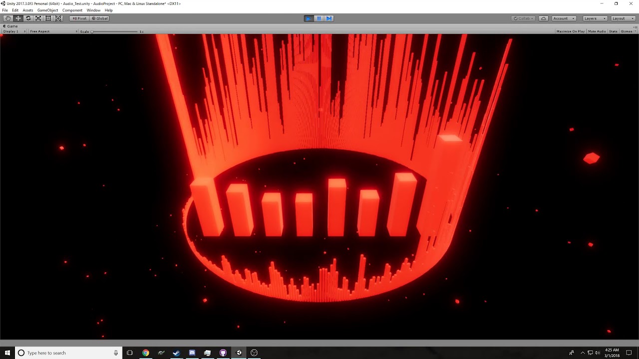 Unity Audio Visualization WiP