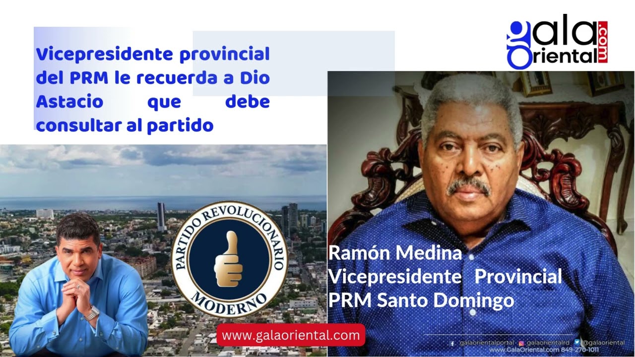 Protesta del Vicepresidente del PRM, Ramón Medina, Contra Cancelaciones ...