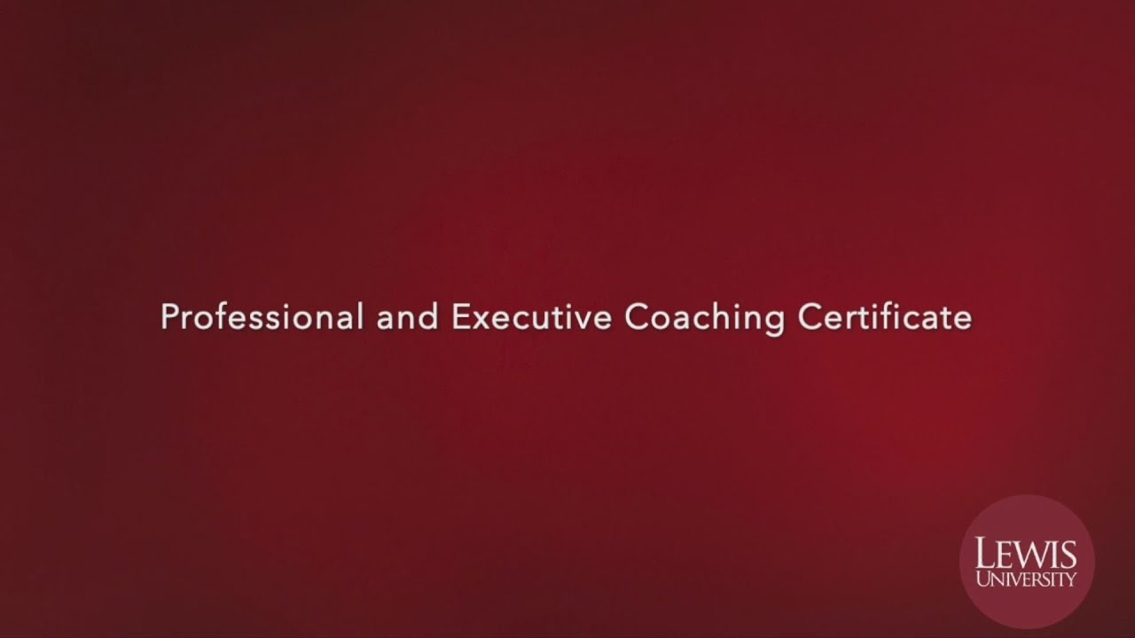 Professional and Executive Coaching Certificate