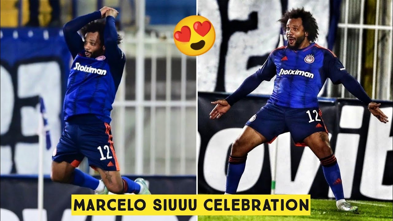 😍 Marcelo Doing Ronaldo SIUUU Celebration after scoring for Olympiacos vs Atromitos