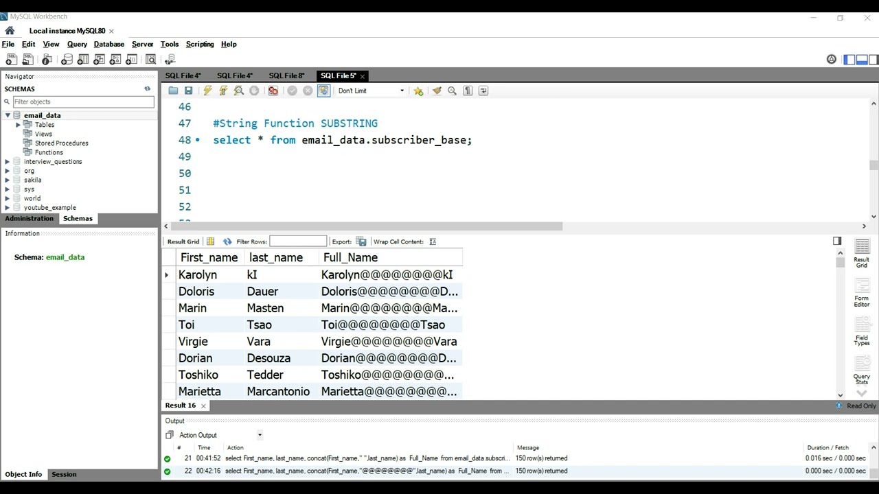 SQL String Function SUBSTRING | How to extract a substring from a string in SQL | #SUBSTRING()