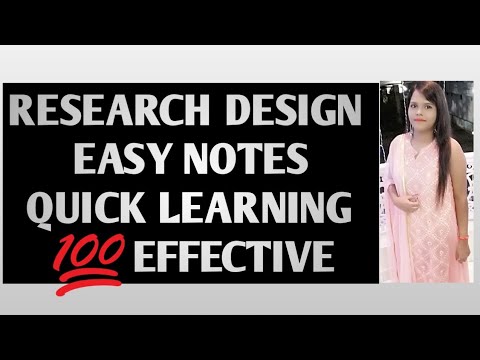 Research design | Types of research design | Slideshare | Easy notes | Research methodology | 2020 |