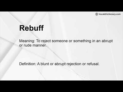 Rebuff Meaning