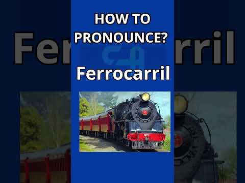 Ferrocarril how to pronounce? railway in Spanish