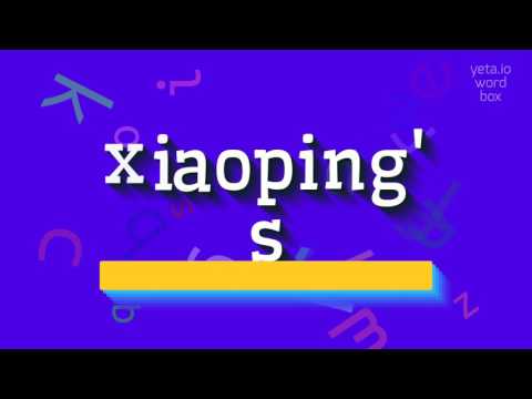 How to say "xiaoping's"! (High Quality Voices)