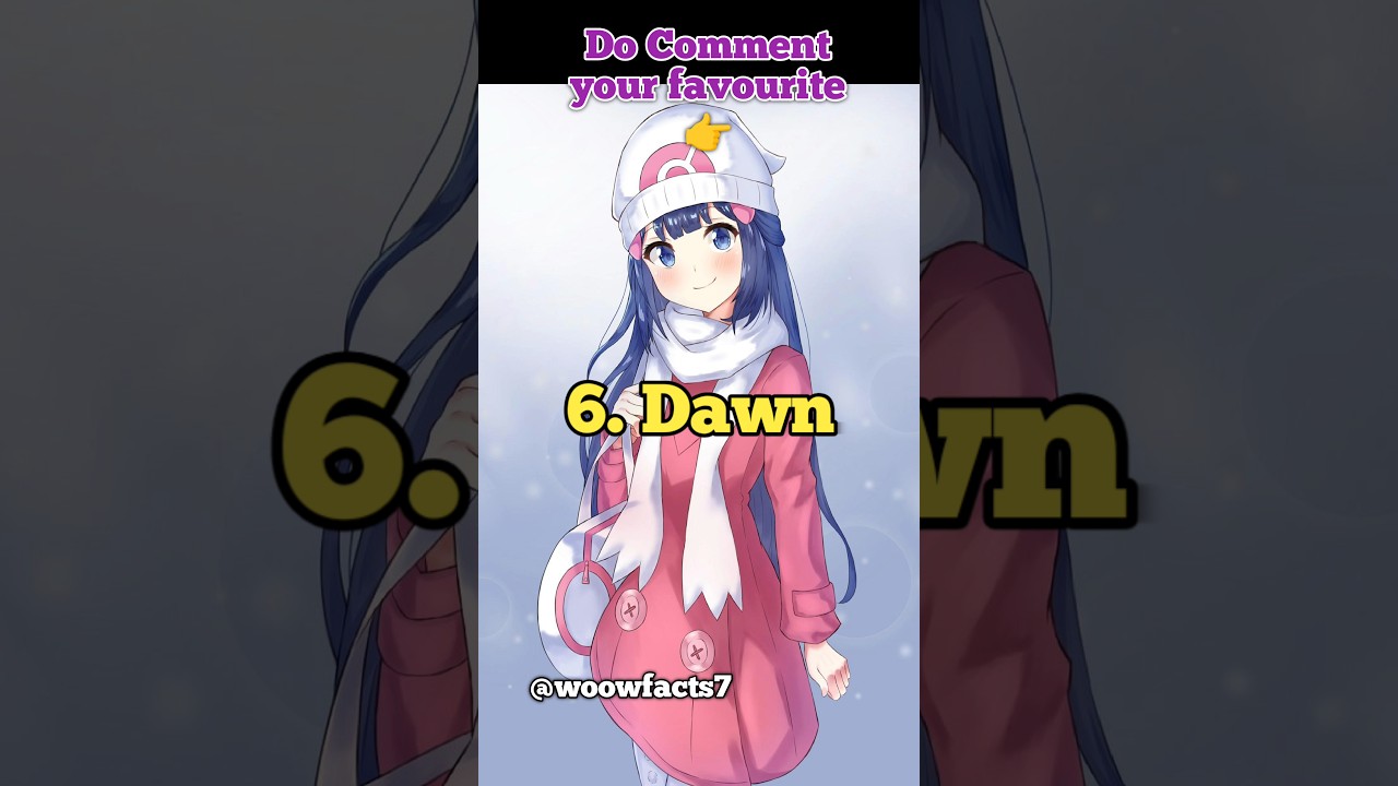 Top 10 Most Popular Pokémon Characters 🔥 🤩 😸 | Woow Facts #top10factsshorts #shorts #top10