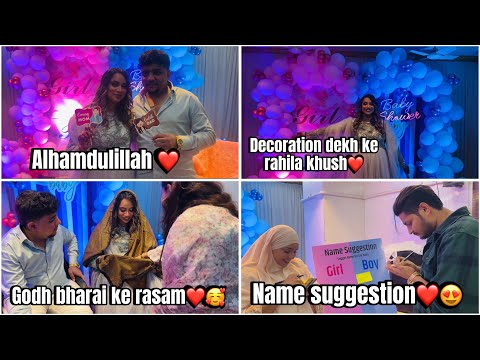 Rahila ke godh bharai❤️👶Alhamdulillah sabko bahut maza ayii❤️😍rahila ka look dekhke sab khush🥰