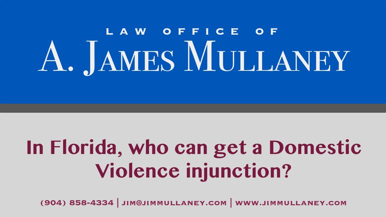 In Florida, who can get a Domestic Violence injunction?