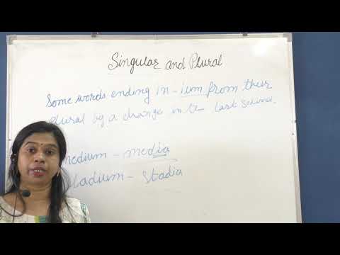 Rules of changing  plurals (ium / ending word) by manisha kavachale