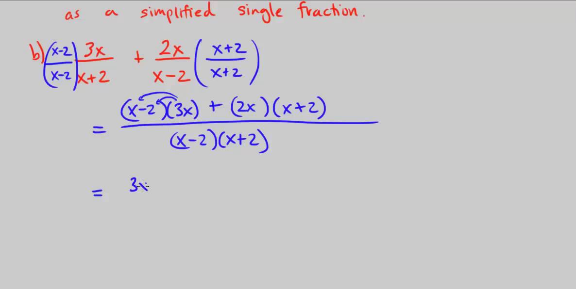 CPM Precalculus 3-26 - Simplifying rational expressions