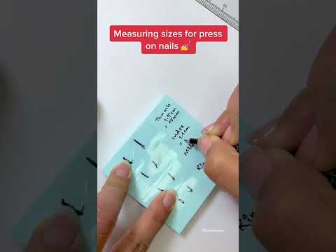 How do you measure your sizes for press on nails?