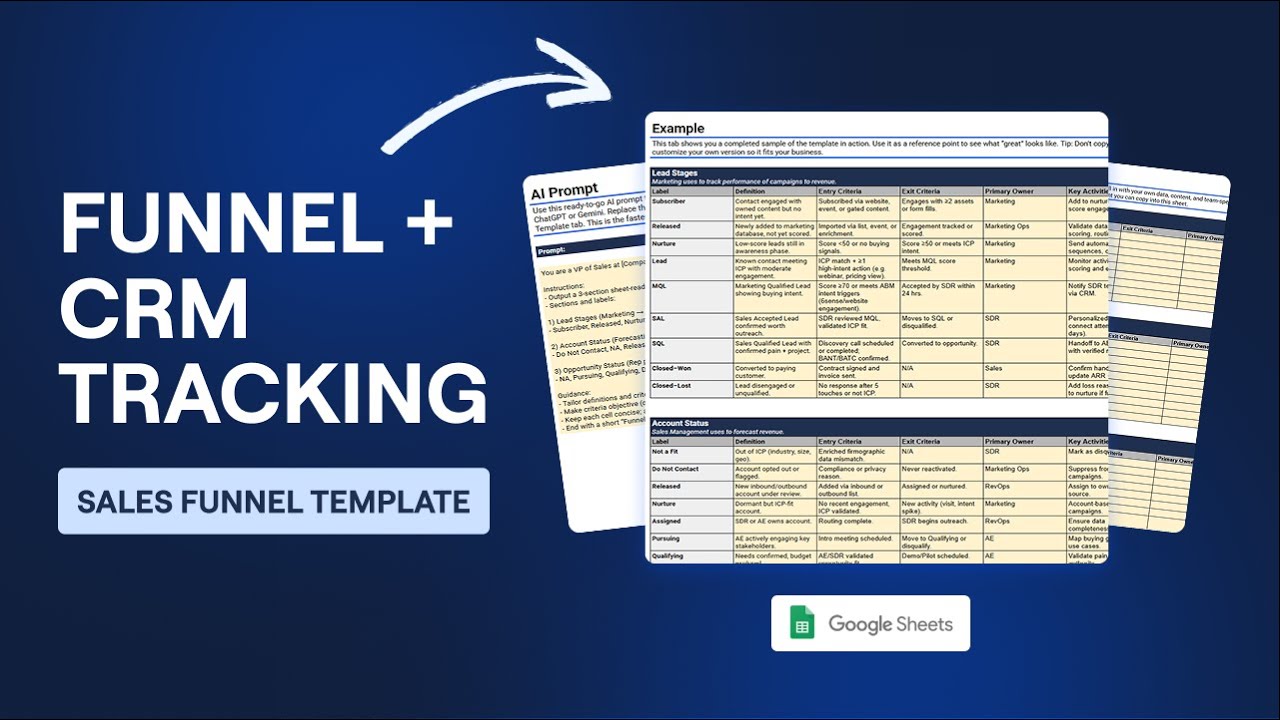 Sales Funnel Template for Google Sheets