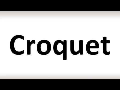 How to Pronounce Croquet (correctly!)