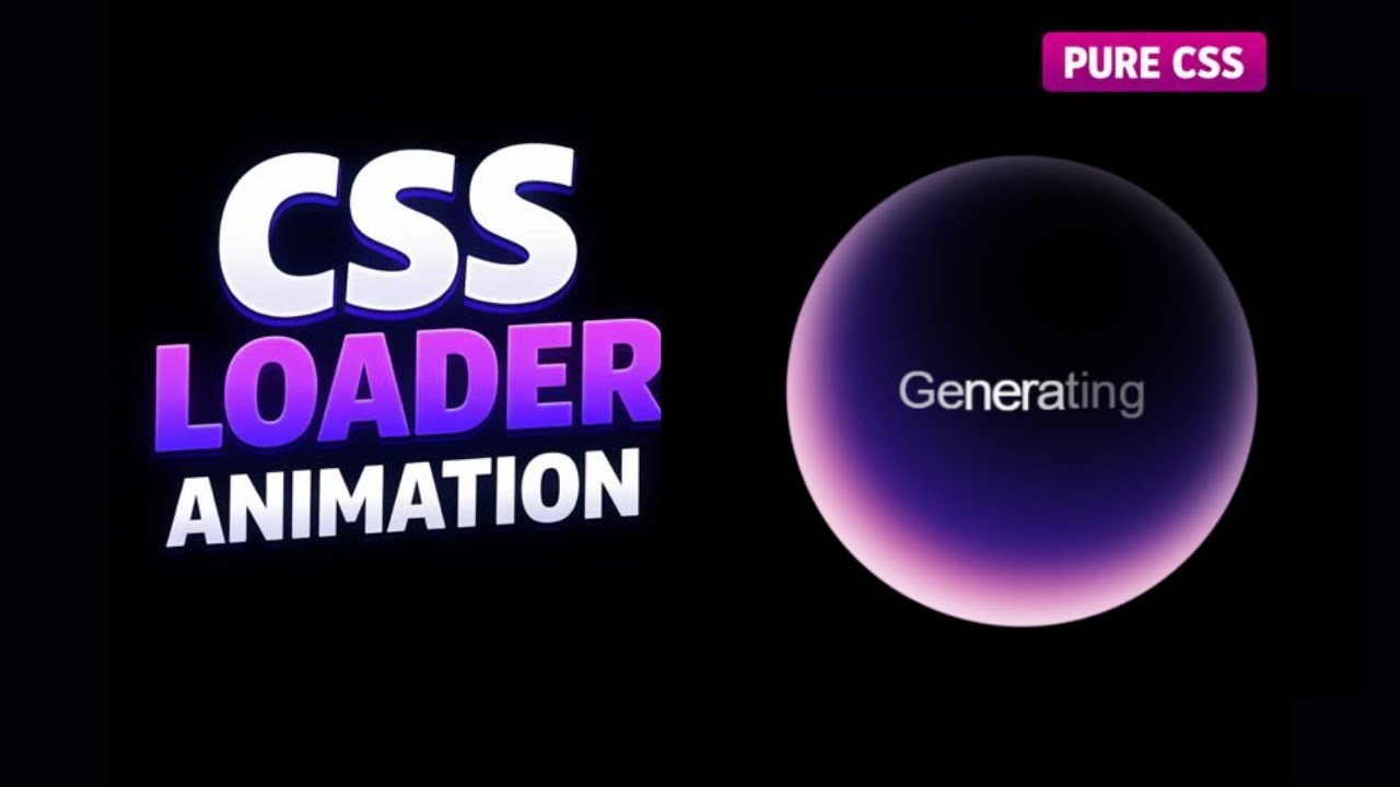 HTML CSS Generating Loader Animation | Modern UI Loading Effect