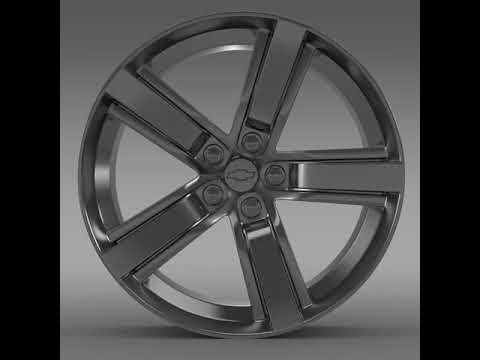 3D Model of Chevrolet Camaro LS7 2008 rim Review