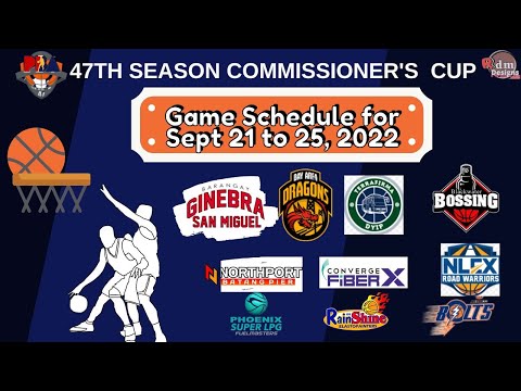 Pba Game Schedule Today | Sept 21 to 25, 2022 |PBA 47th Season ...