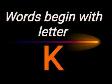 Words begin with letter 'K'