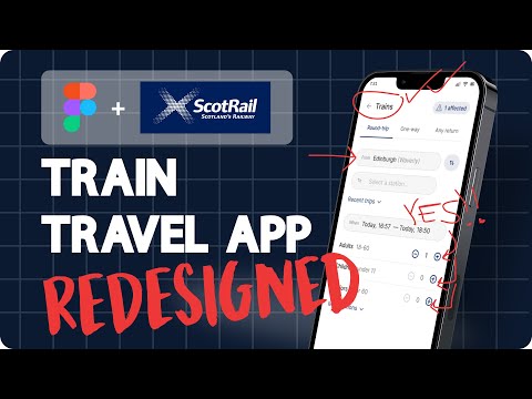 Redesigning a train travel app in under 7 minutes! | Speed UX/UI Design