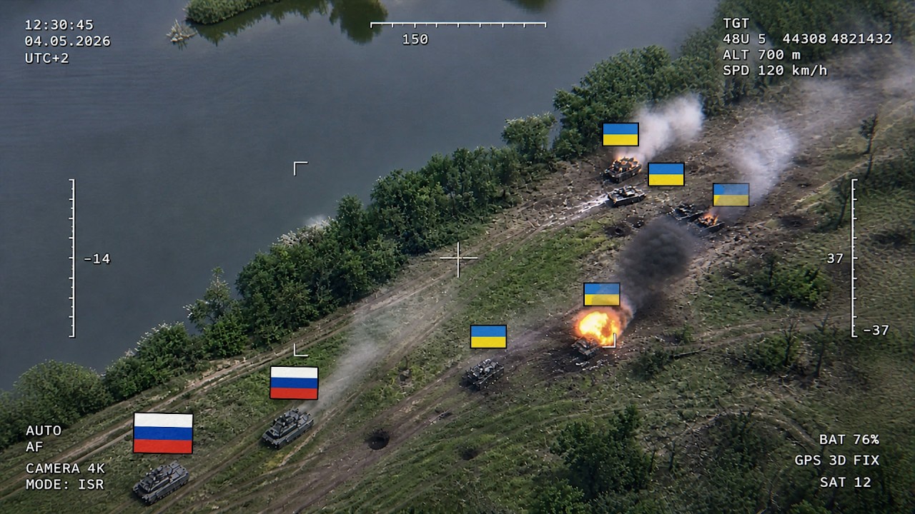 Russian T-90M Tank Engaged in Direct Combat with a Ukrainian Abrams Tank – Then This Happened