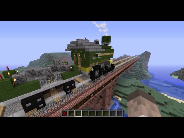 [ real ] Steam Train by Tristan30 ( with redstone device ) Minecraft Map