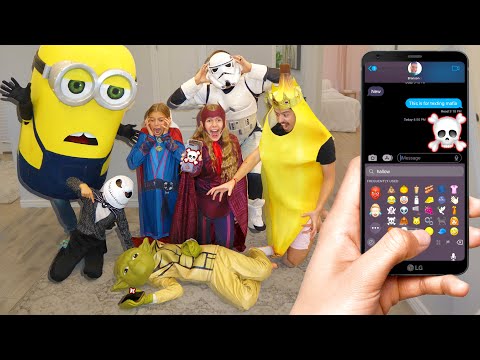 Texting Mafia In Costumes!