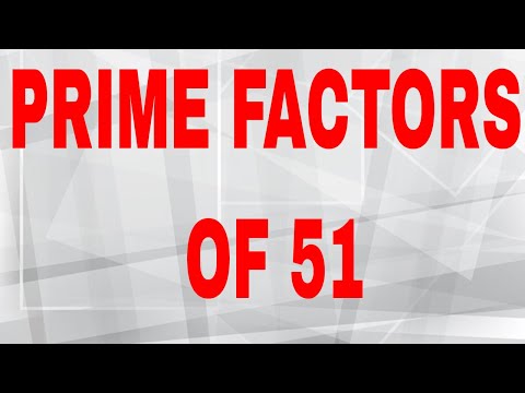 Prime factors of 51