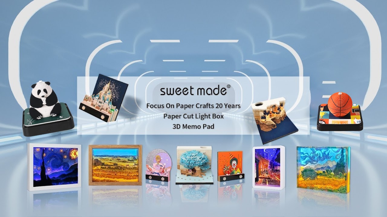 3D Memo Pad Calendar and Light Box