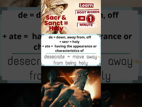 The Holy Power of SACRI: Witness the Meaning of This Root Word!