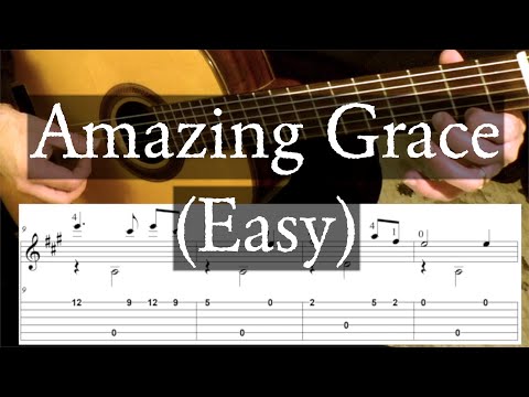 AMAZING GRACE – Easy Arrangement- Full Tutorial with TABs – Fingerstyle ...