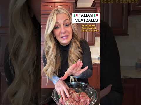 VIRAL meatballs recipe listed below! 2 pounds ground beef 2 eggs enter 3/4 cup Italian seasoned