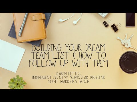 Build Your Dream Team List & How to Follow Up With Them