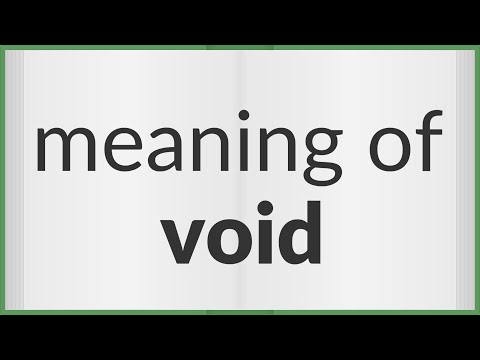 Void | meaning of Void