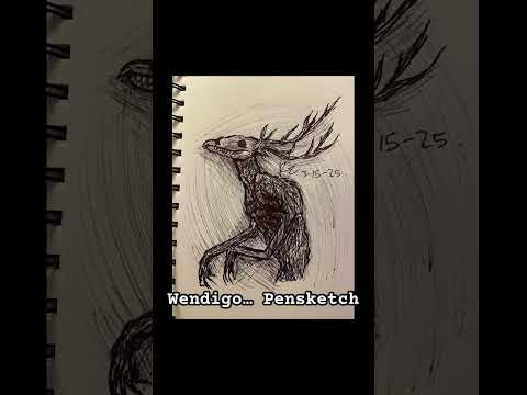 Wendigo… Pensketch #wendigos #artdrawing #pensketch #art
