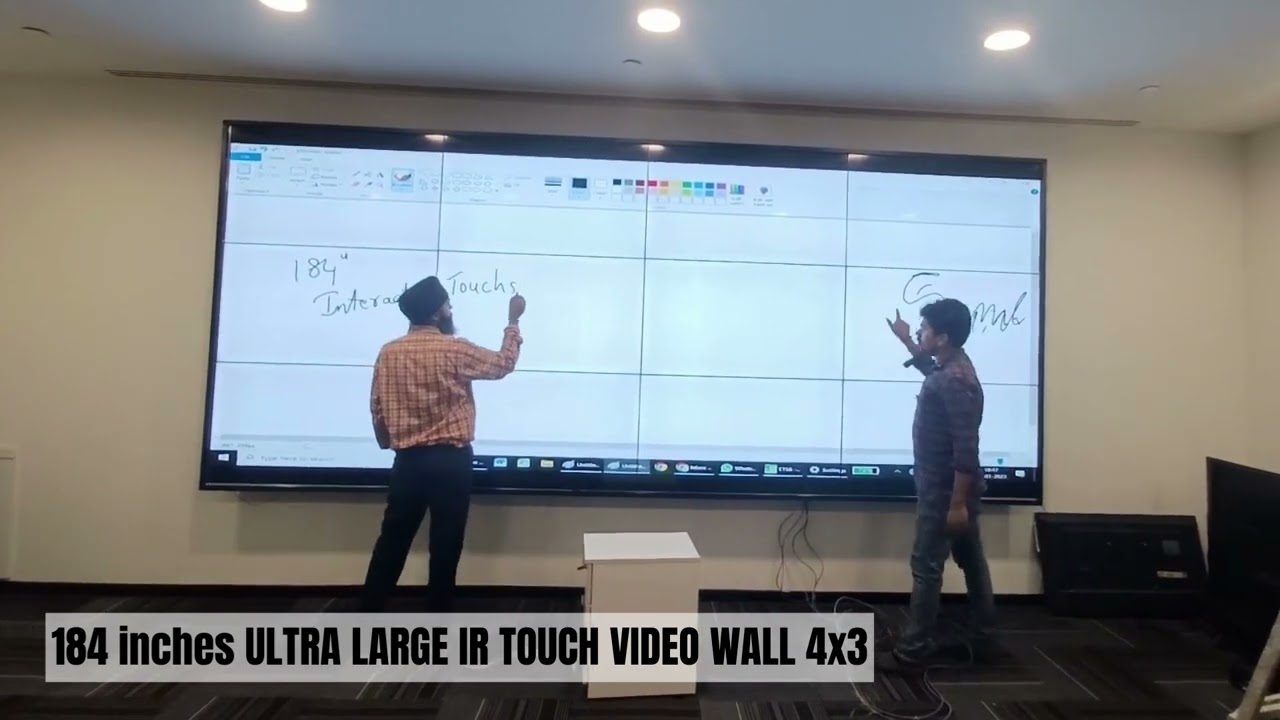 184 inch IR Multi Touch Screen for Ultra Size Video Wall from AMS