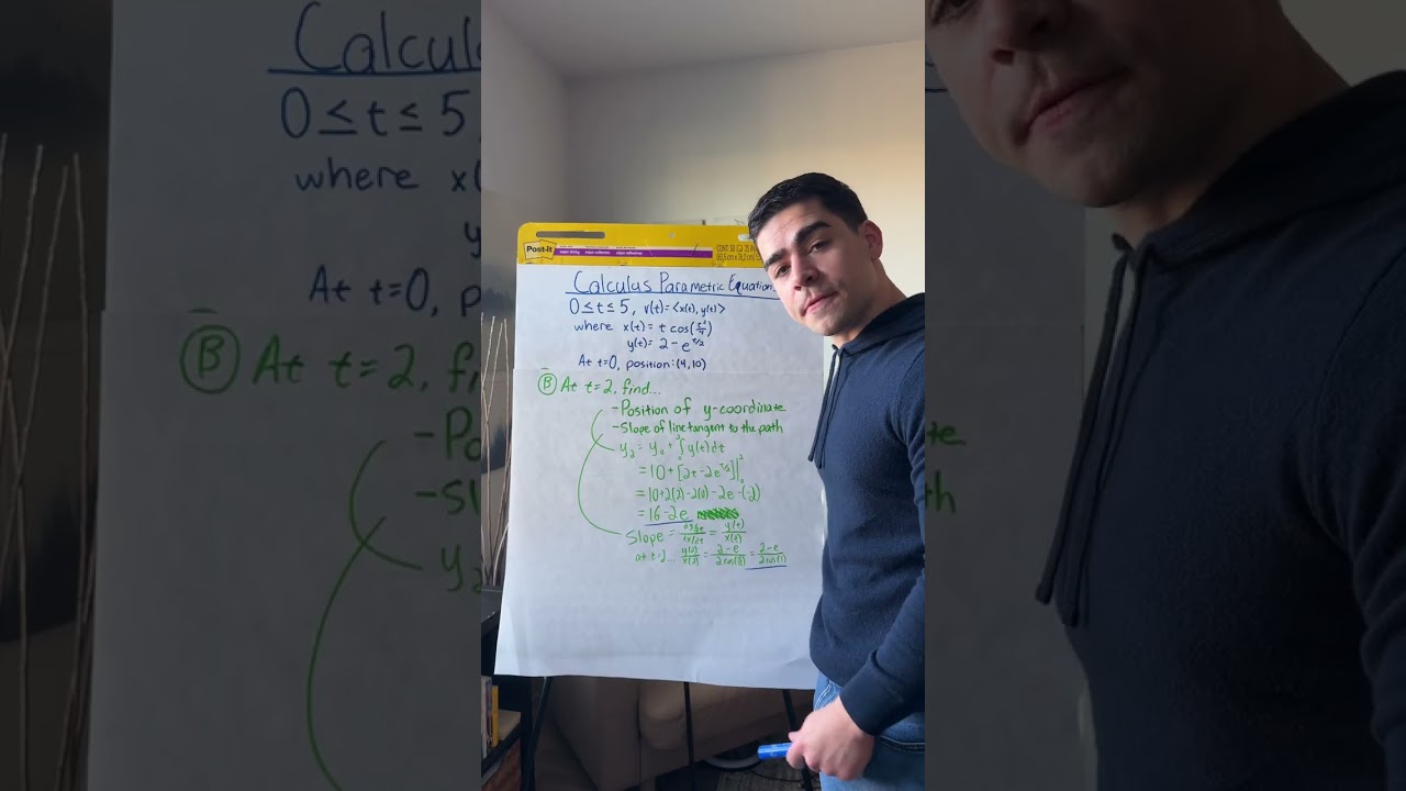 How to solve parametric equations in calculus (4 problems in under 4 minutes!)